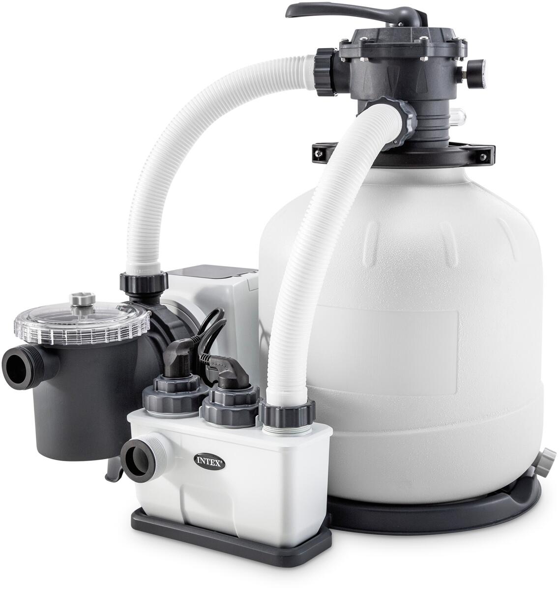 Intex Krystal Clear E.C.O. Sandfilteranlage Poolfilter Salzwassersystem ...