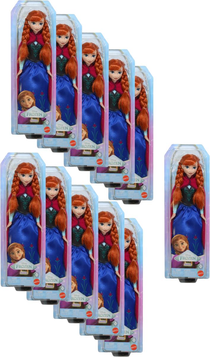 11 Stück Mattel HLW49 Disney Frozen Core Anna Outfit Film 1 Puppenfigur ...